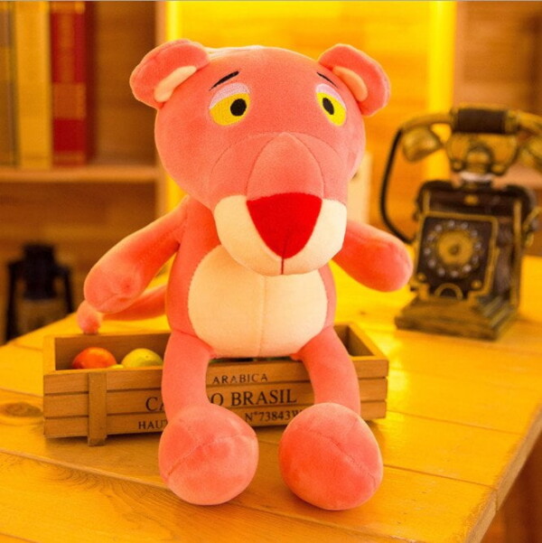 1 chú báo hồng tinh nghịch - Shop Gấu Bông Diabrand